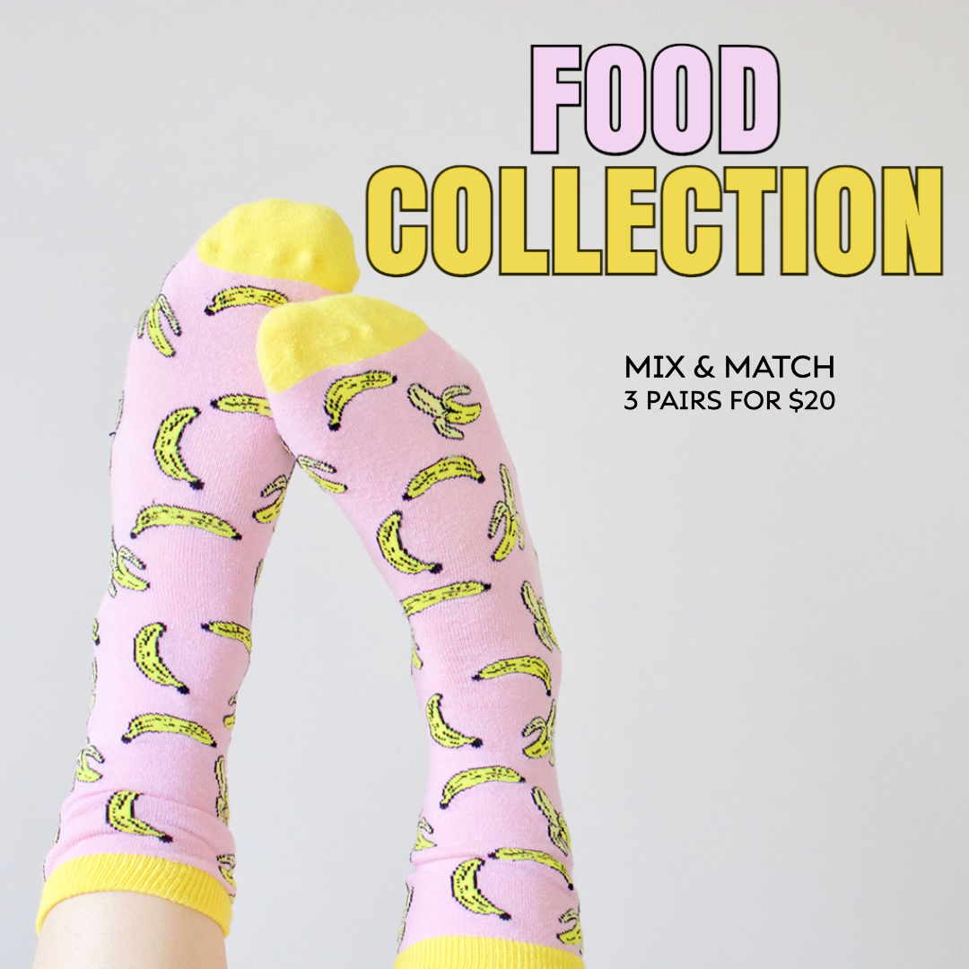 Food Socks Collection | Fun & Quirky Food-Themed Designs | Socks To Be ...