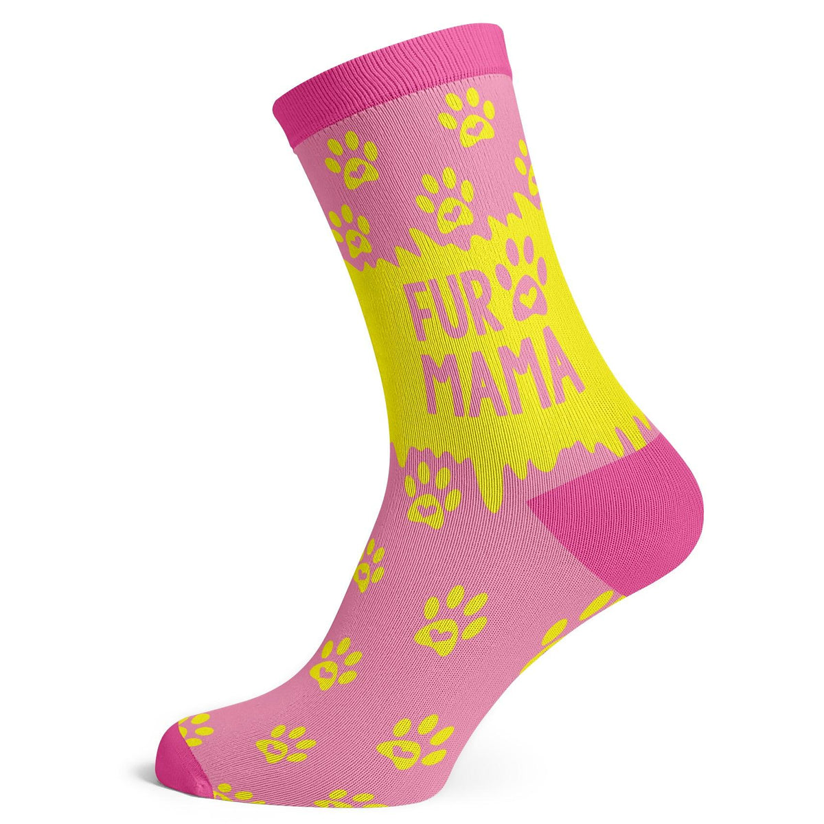 Dogs Fur Mama Socks - Premium Cotton Novelty Socks for Dog Lovers ...