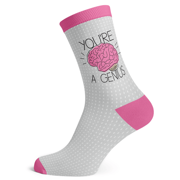 You're A Genius Socks - Elevate Your Style with Comfy Cotton Blend ...