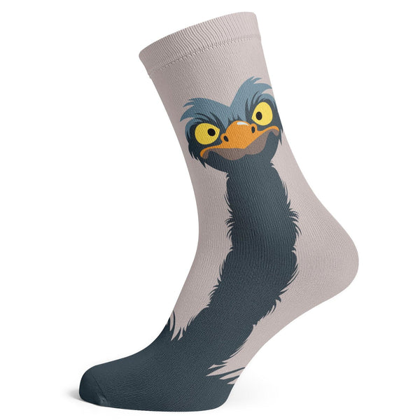 Angry Ostrich Socks - Quirky Animal Design & Premium Comfort for ...