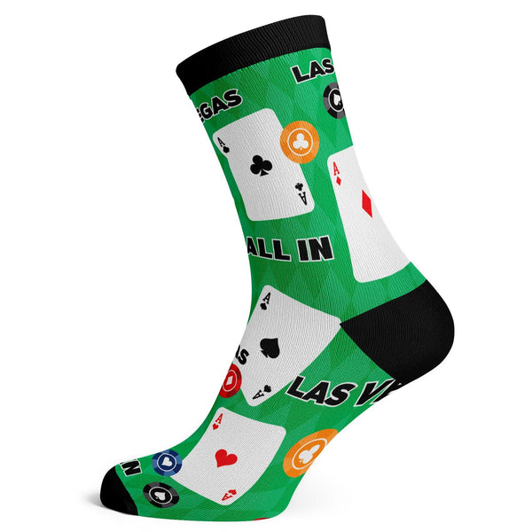 Las Vegas Poker Socks - Elevate Your Game with Comfy, Stylish Novelty ...