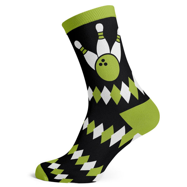 Bowling Socks - Premium Cotton Novelty Socks for Sports & Hobbies ...