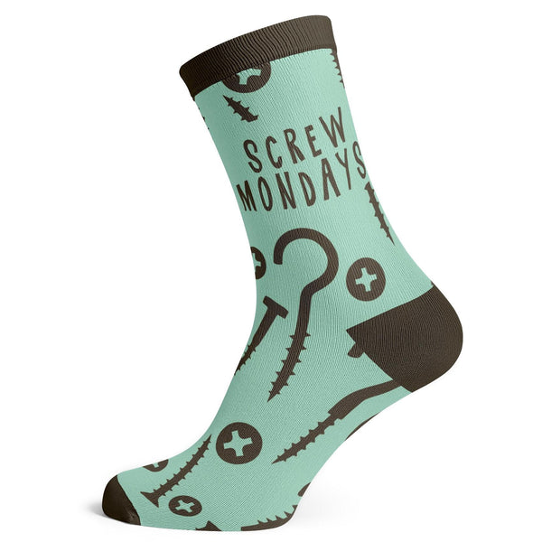 Screw Mondays Socks - Premium Cotton Novelty Socks for Fun & Comfort ...