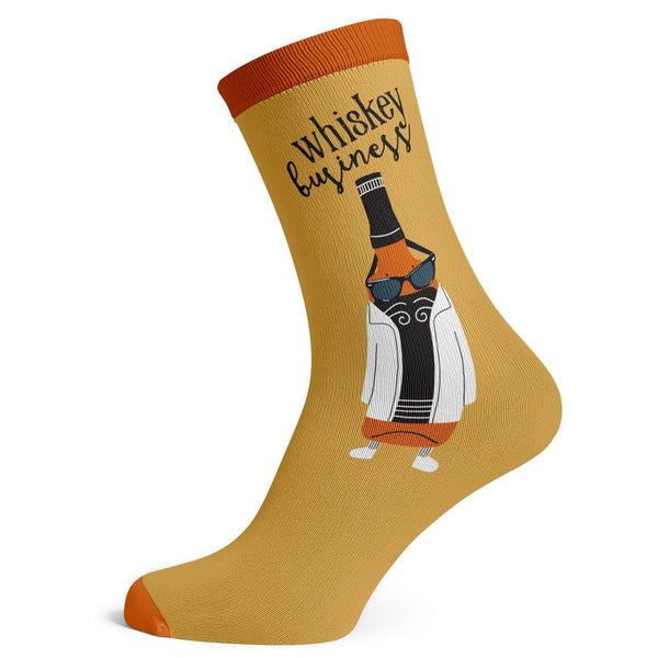 Whiskey Business Socks - Premium Cotton Novelty Socks for Alcohol ...