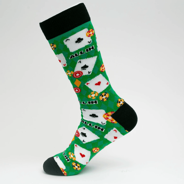 All In The Cards Socks: Stylish & Durable Vegas-Inspired Novelty Socks ...