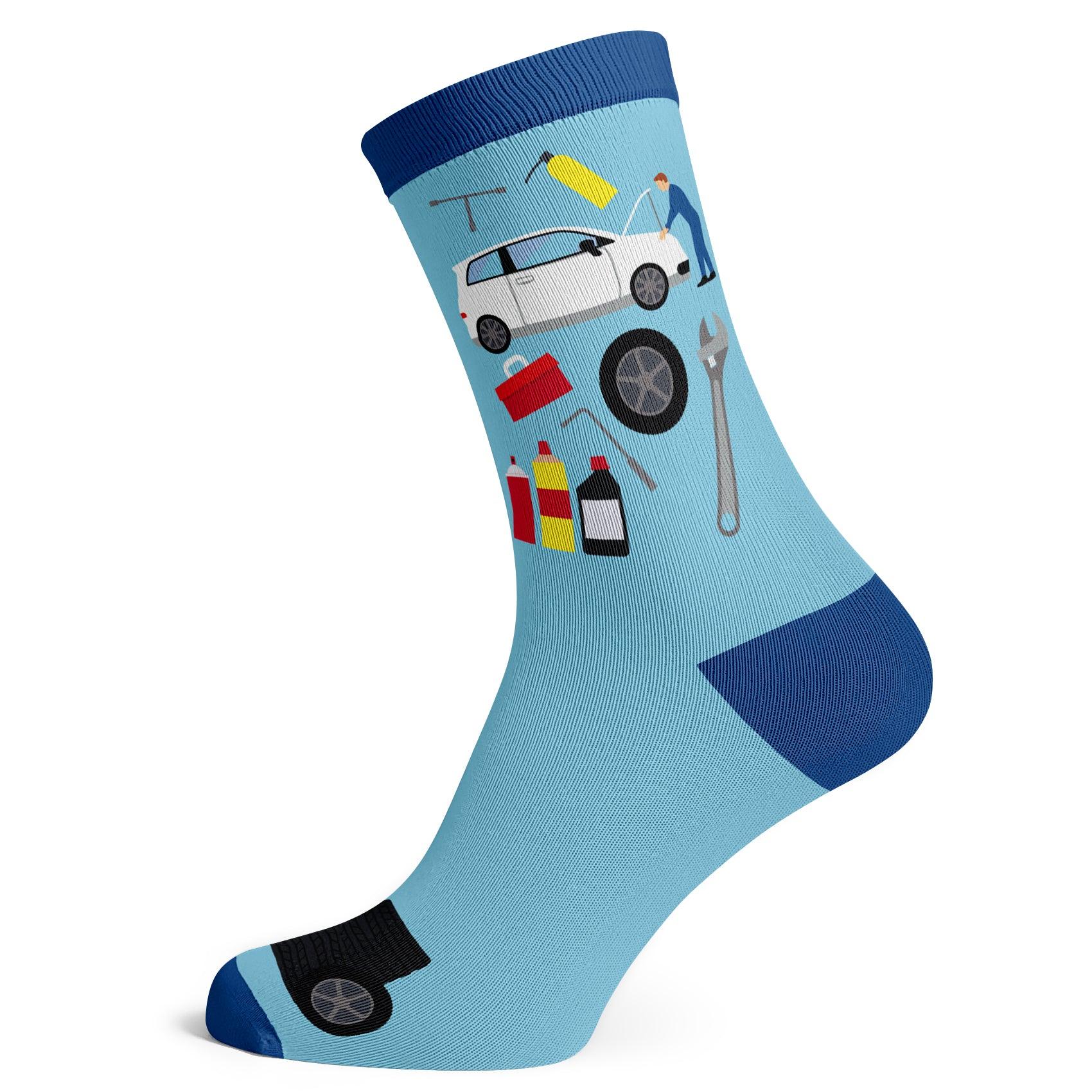 Mechanic Socks - Premium Cotton Novelty Socks for Professionals ...