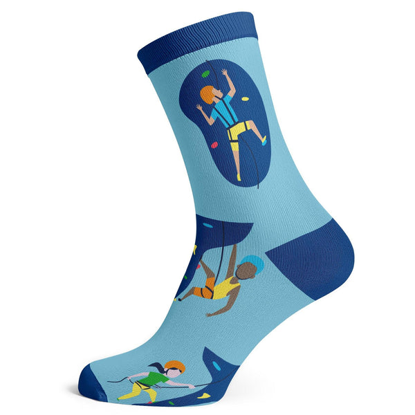 Wall Rock Climbing Socks - Premium Cotton Novelty Socks for Hobbies ...