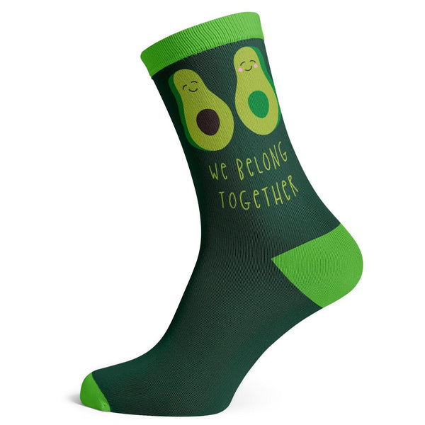 Avocados (We Belong Together) Socks - Fun & Comfy Footwear for Avocado ...