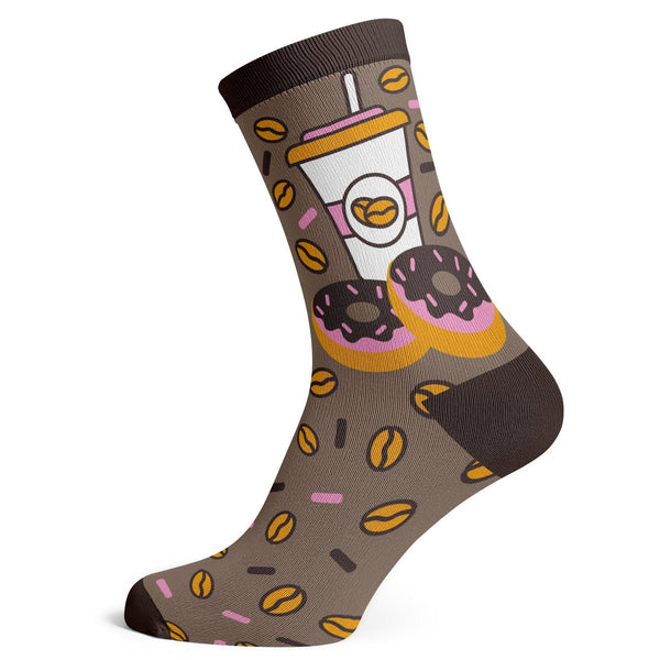 Coffee Donuts Socks - Cozy Novelty Socks for Food Lovers | Showcase ...