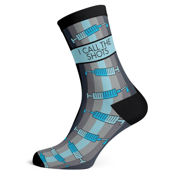 Doctors I Call The Shots Socks - Premium Cotton Novelty Socks for ...