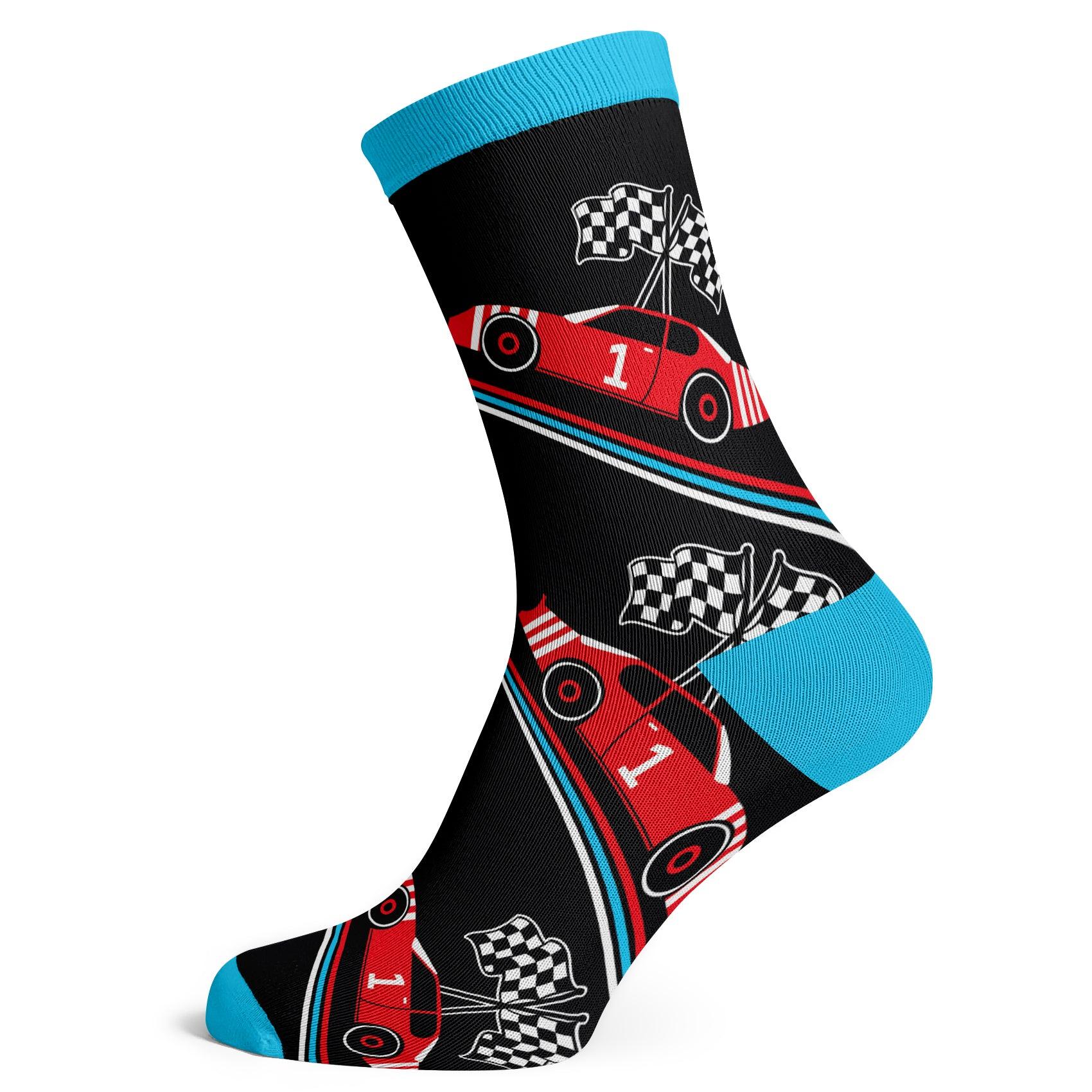 Racing Socks - Premium Cotton Novelty Socks for Hobbies & Professionals ...