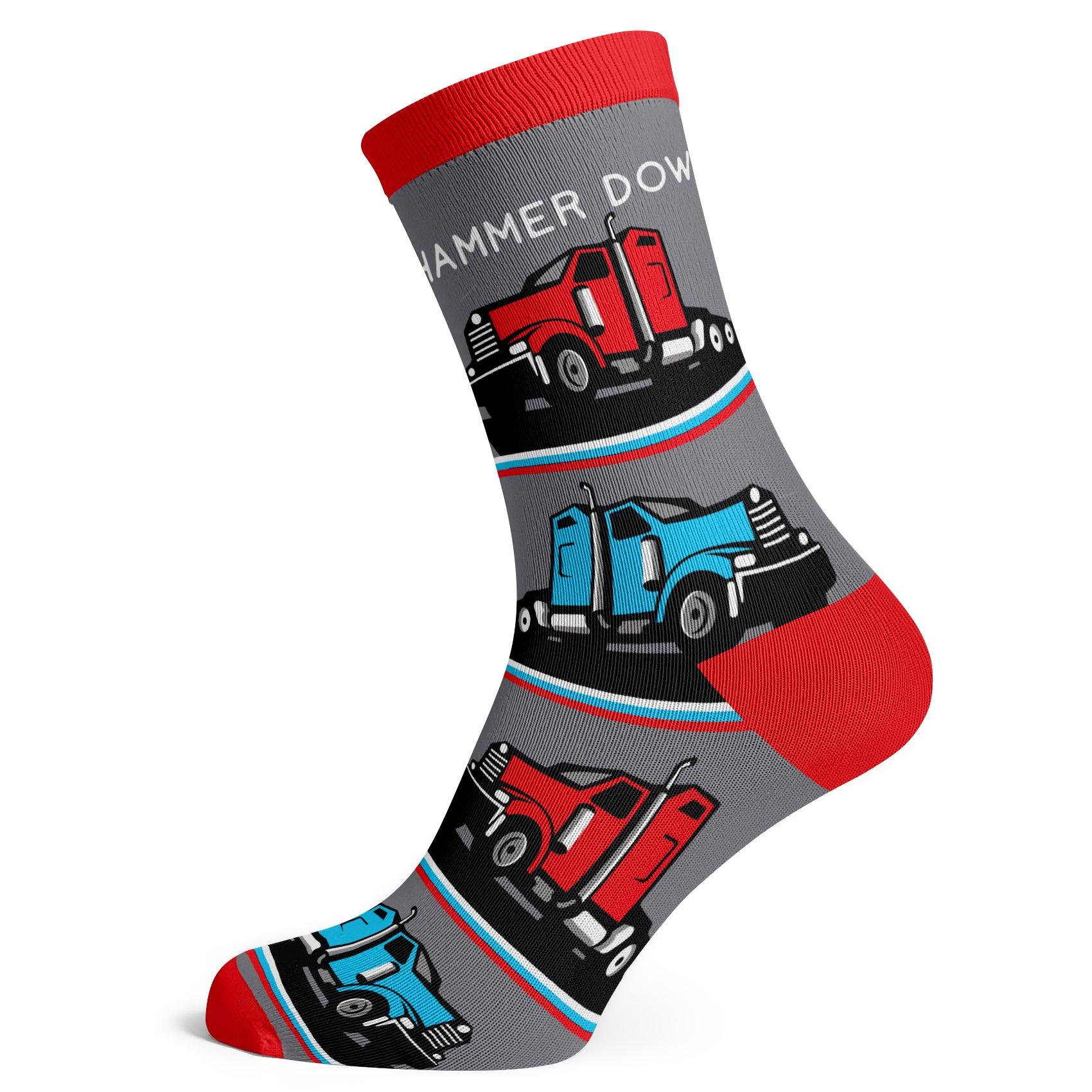 Truck Driver Socks - Premium Cotton Novelty Socks for Professional ...